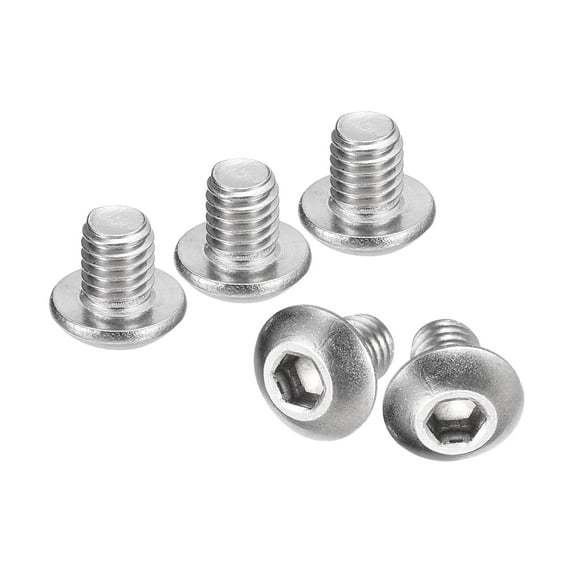 PHYSUN-#10-32x1/4 Button Head Socket Cap Screws, 20pcs 304 Stainless ...