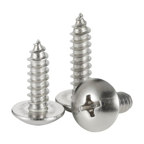 PHYSUN-#10 x 1-1/2" Truss Head Sheet Metal Screws Wood Screws, 304 ...