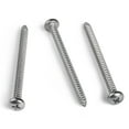 PHYSUN-#10 x 1-1/4 Inch Pan Head Wood Screws, Phillips Drive, Stainless ...