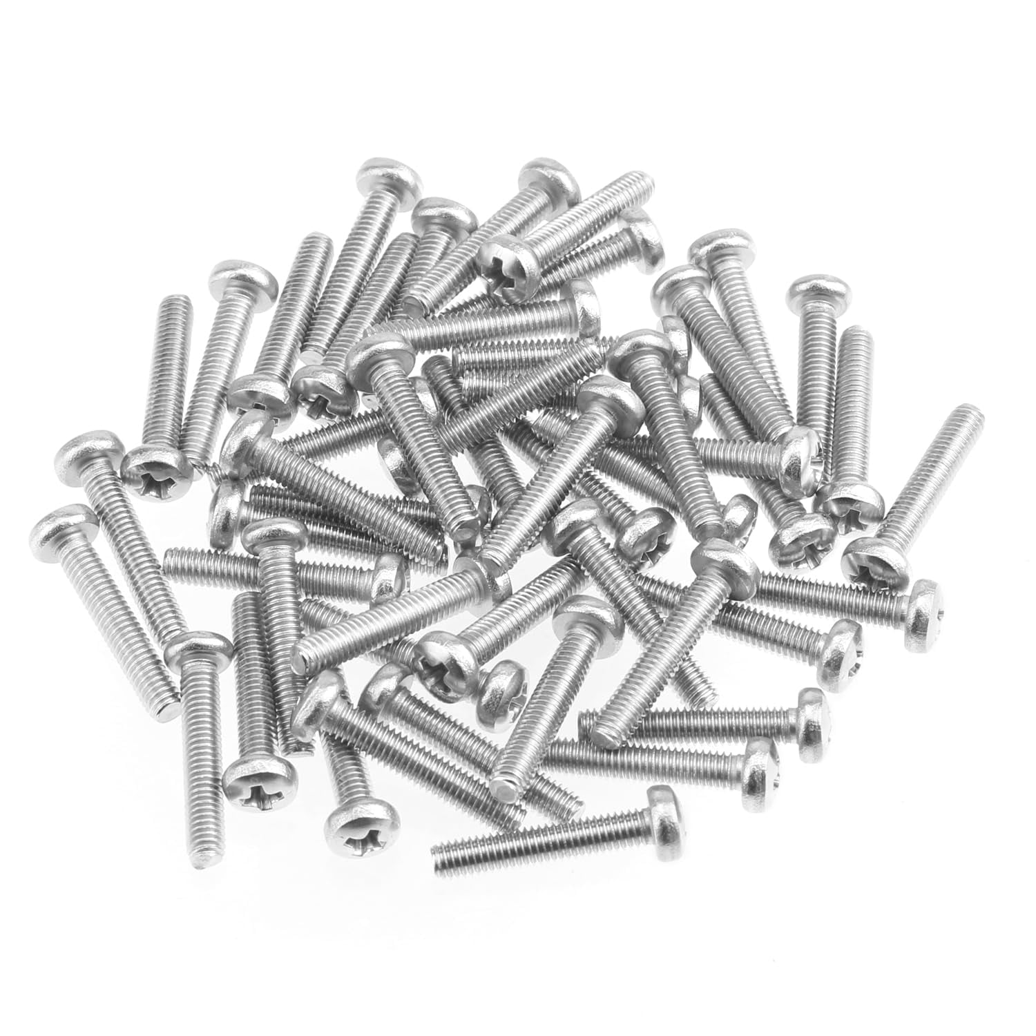 PHYSUN-100 Pieces M3 x 16mm, Thread Pitch 0.5mm, 304 Stainless Steel ...
