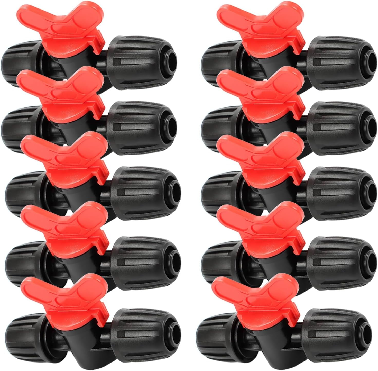 PHYSUN-10Pcs Drip Switch Valve, In Line Barb Switch Valve for 1/2 Inch ...
