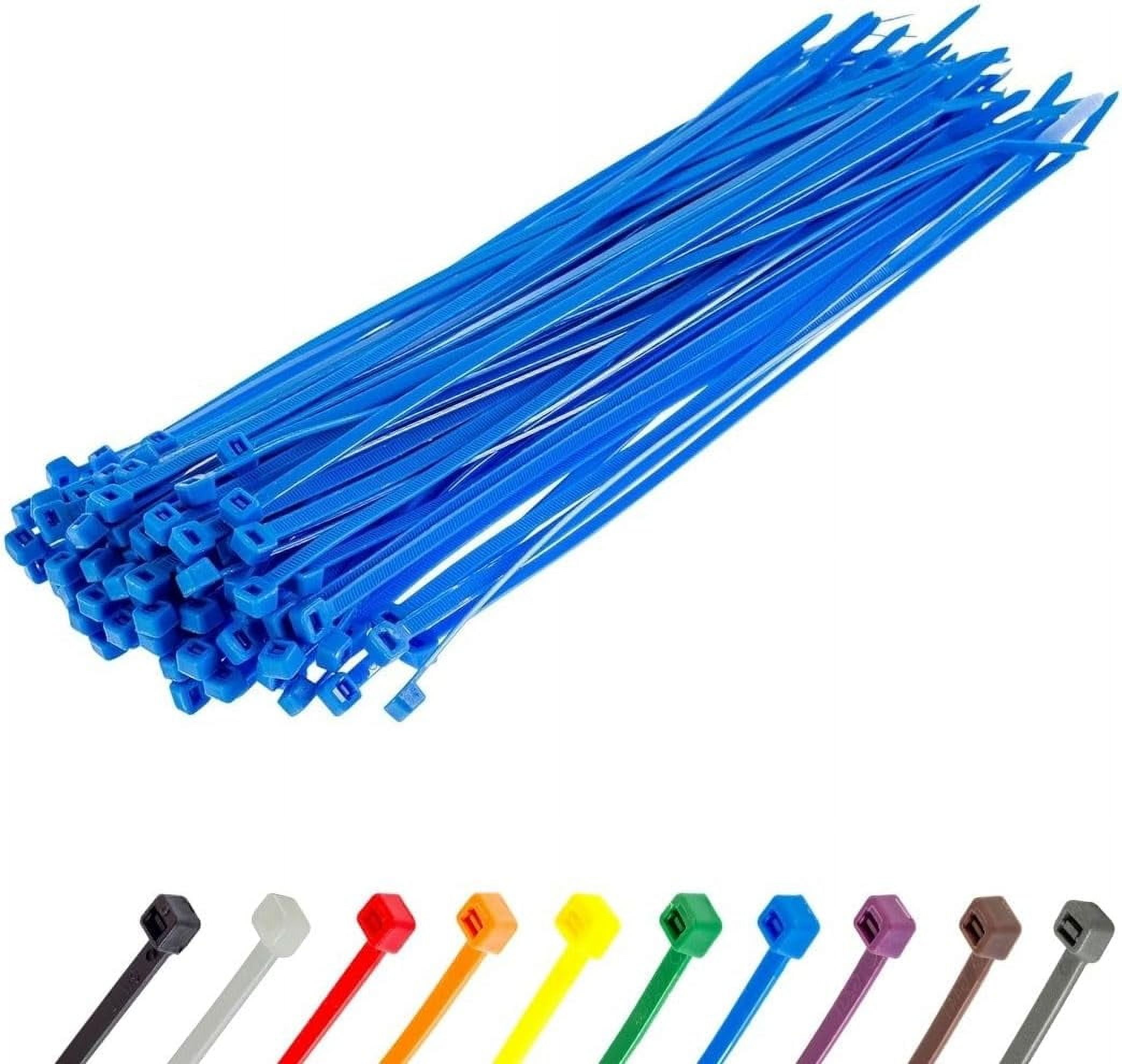 PHYSUN-12 Inch Blue Zip Ties, 100 Pack, 50lb Strength, UV Resistant ...