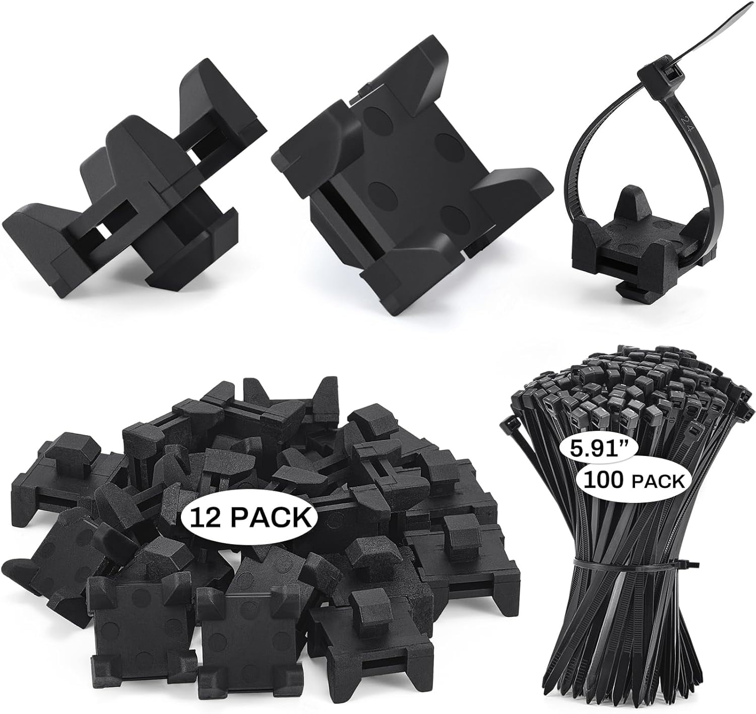 PHYSUN-12 Set 12316, 15 and 40 Series Nylon Cable Zip Tie Mounting ...