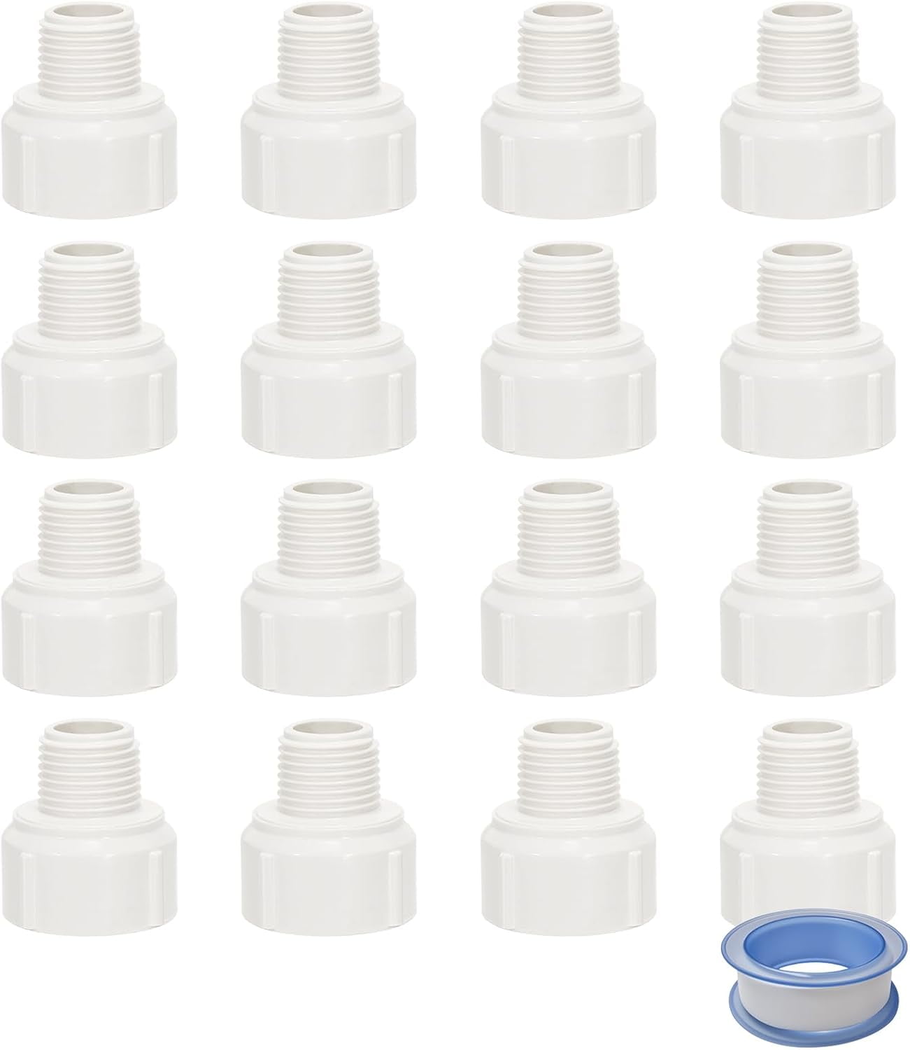 PHYSUN-16 Pack 1/2 Inch Male to 3/4 Inch Female Thread PVC to Garden ...