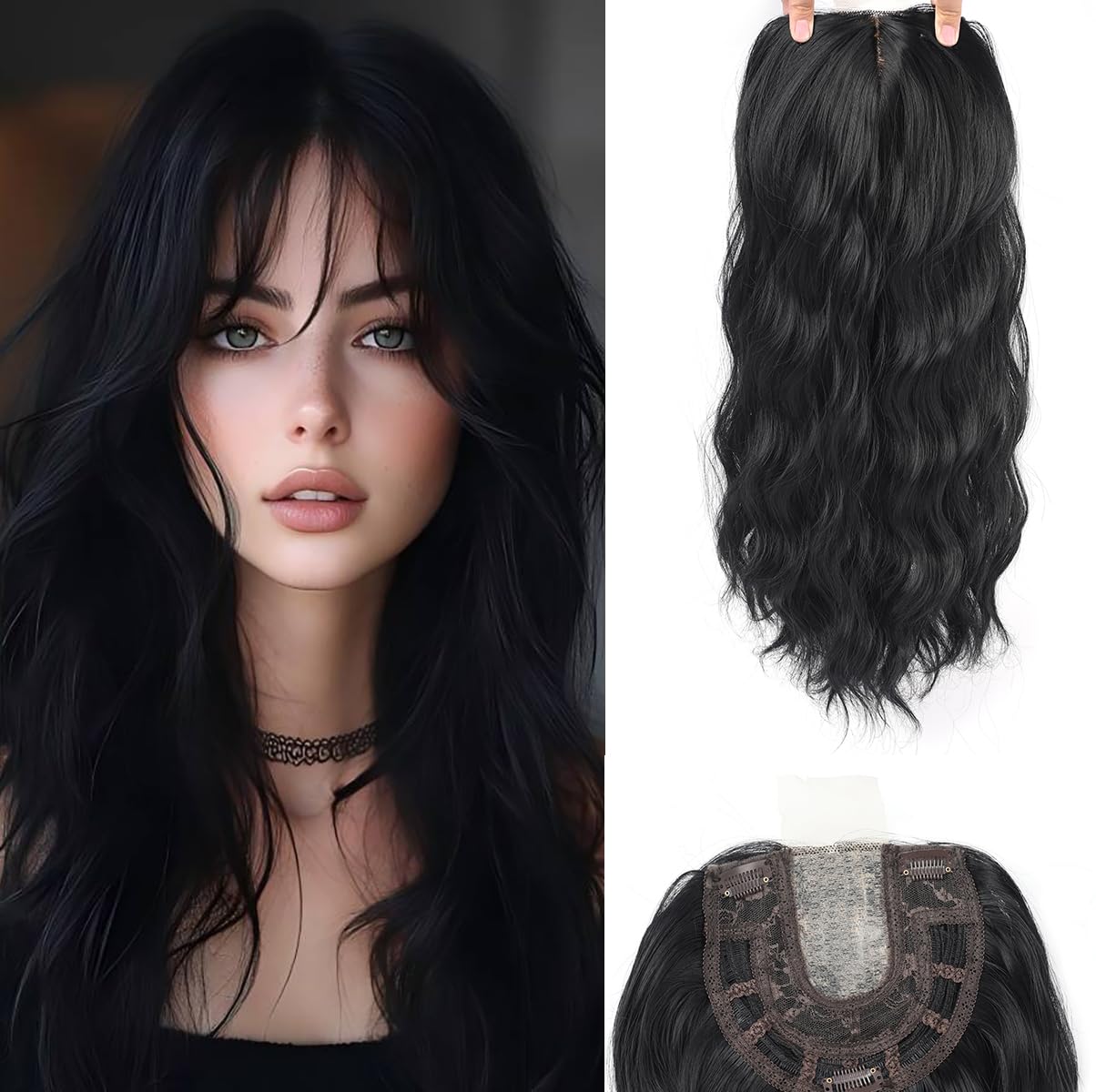 PHYSUN-16Inch Hair Toppers for Women with Thinning Hair, Heat Resistant ...