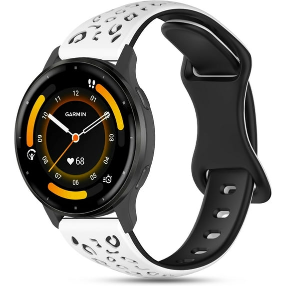 PHYSUN-18mm Slim Silicone Band Compatible with Garmin Venu 3S 41mm/Venu ...