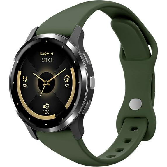 PHYSUN-18mm Slim Silicone Band Compatible with Garmin Venu 3S 41mm/Venu ...