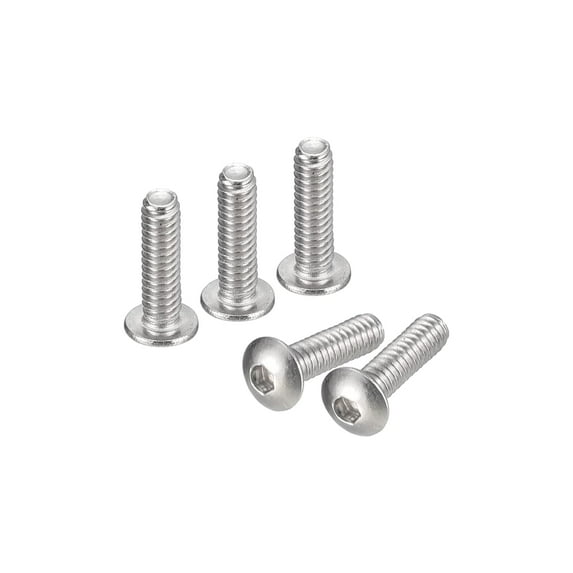 PHYSUN-#2-56x5/16 Button Head Socket Cap Screws, 100pcs 304 Stainless ...