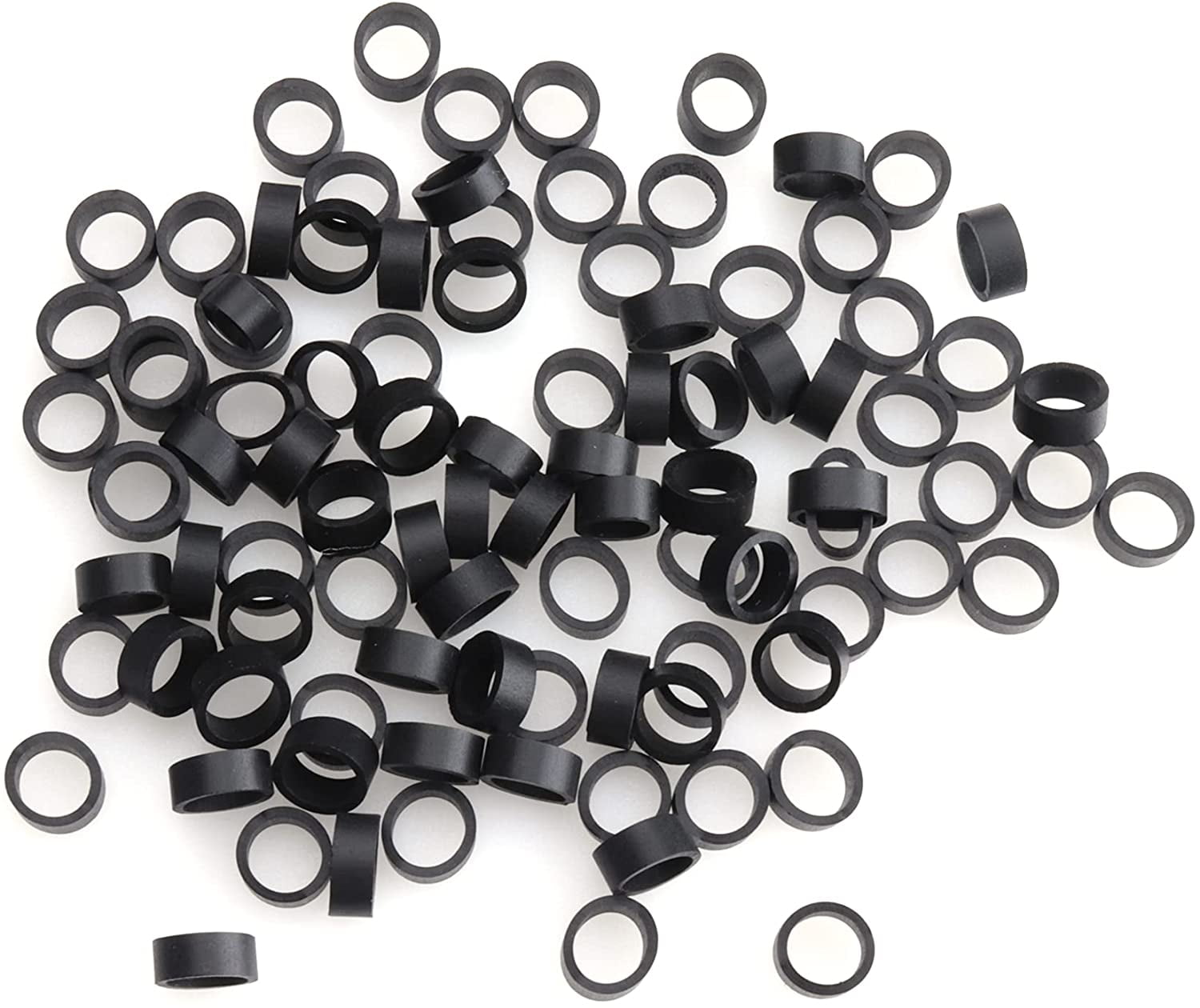 PHYSUN-200 Pcs Silicone Cable Ties 12 MM OD Reusable Rubber Bands for ...