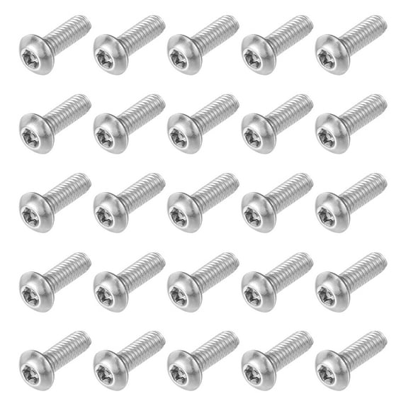 PHYSUN-25Pcs #8-32 x 1/2" Torx Security Machine Screws, 304 Stainless ...