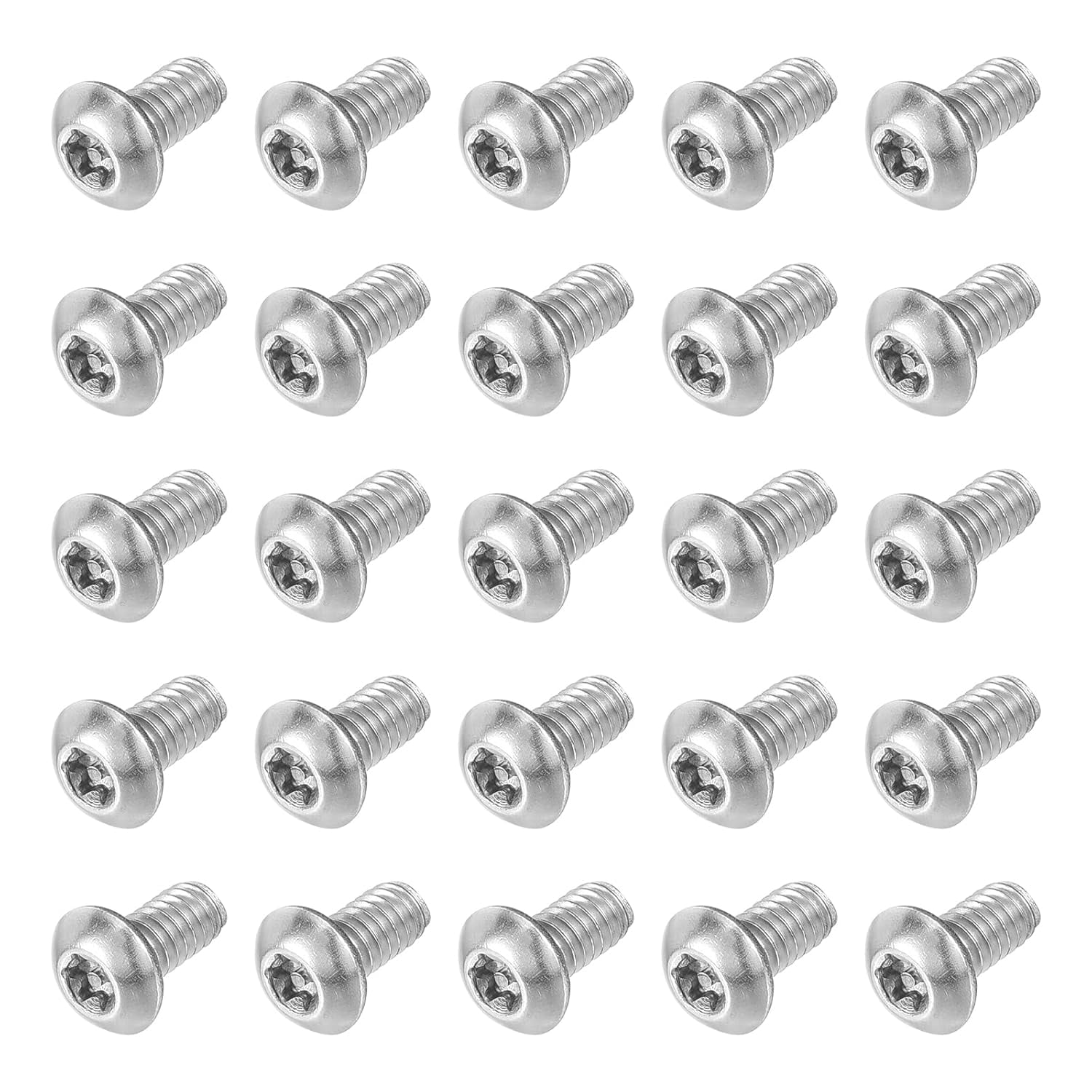 PHYSUN-25Pcs #8-32 x 5/16" Torx Security Machine Screws, 304 Stainless ...