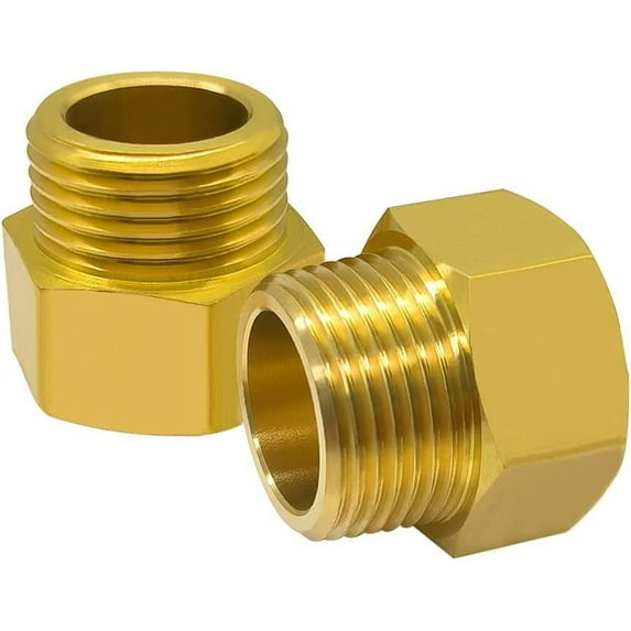 PHYSUN-2PCS Brass Garden Hose Adapter 3/4" GHT Male to 3/4" NPT Female ...