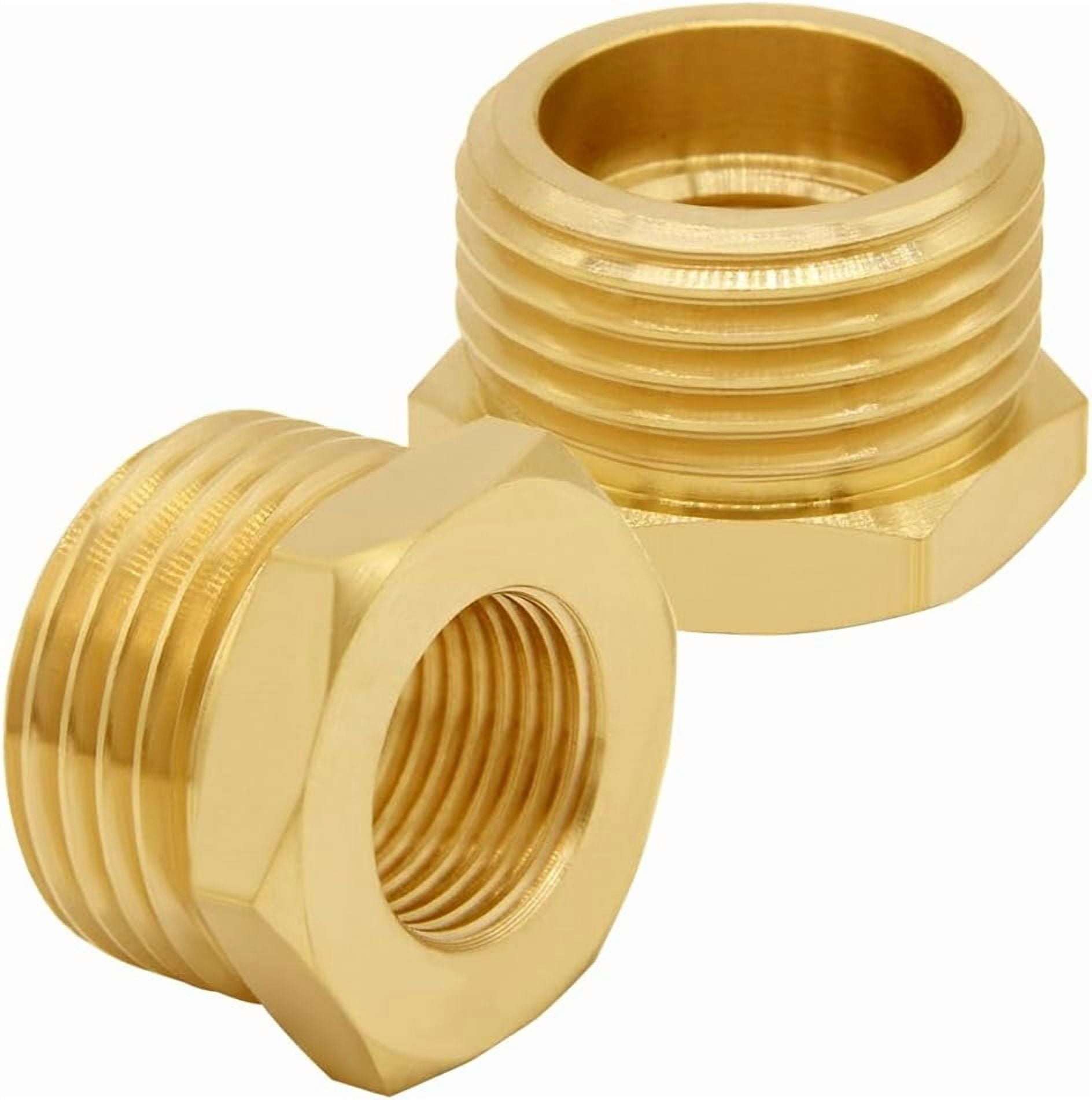 PHYSUN-2PCS Brass Garden Hose Bushing 3/4"GHT Male to 3/8"NPT Female ...