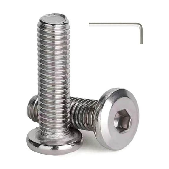 PHYSUN-3/16-24 x 1-1/2" (30 Pack) Flat Head Hex Socket Cap Screws Bolts ...