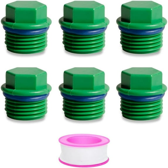 PHYSUN-3/4" PT Outer Hex Male Threaded PPR Pipe Plug End Cap with ...