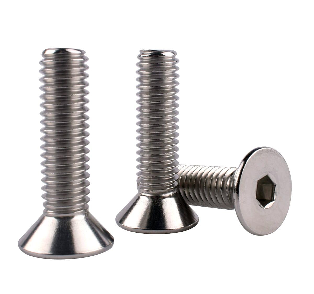 PHYSUN-3/8-16 x 1-1/2" Flat Head Countersunk Screws Hex Socket Cap ...