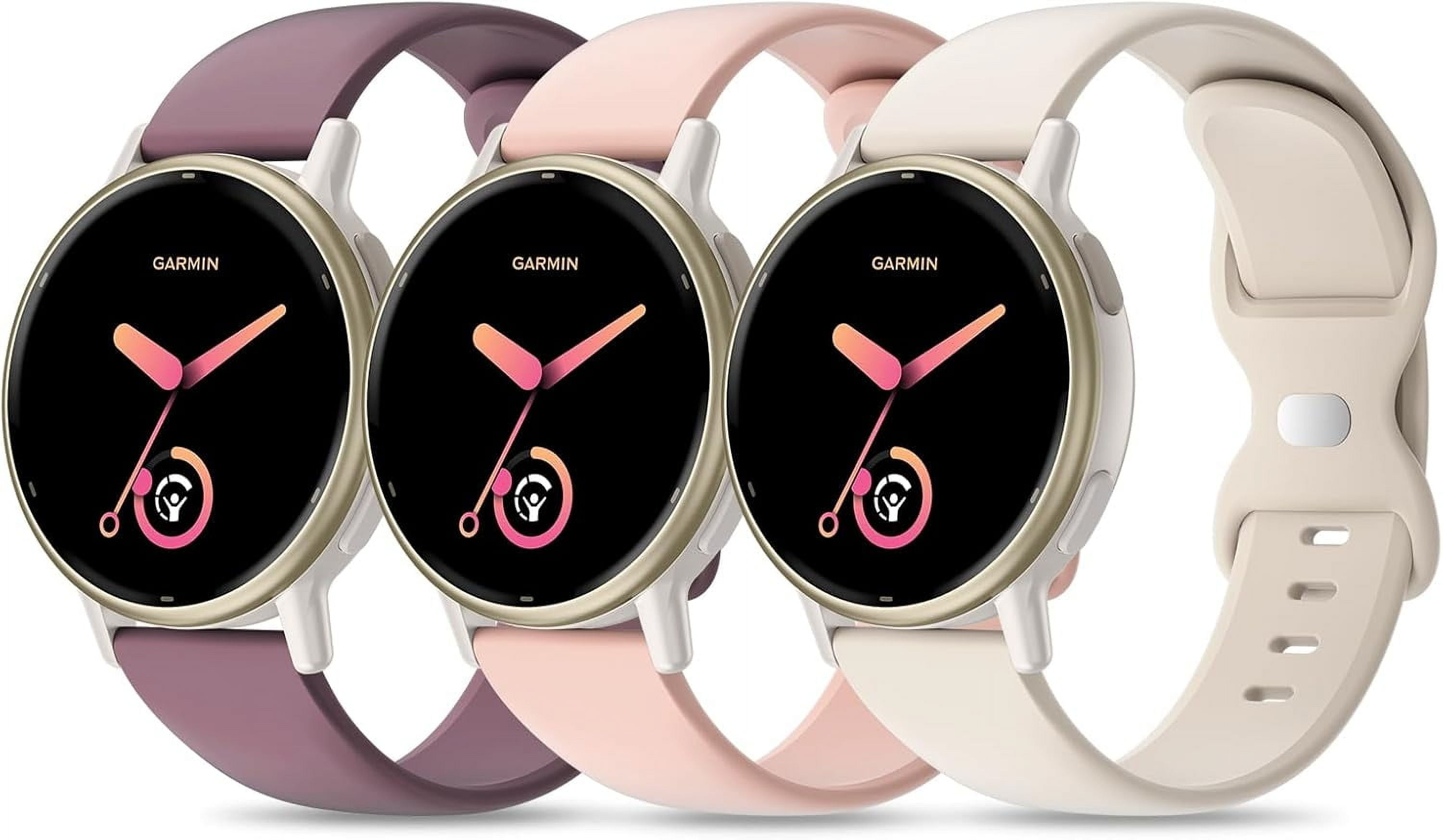 PHYSUN-3 Pack Silicone Bands Compatible with Garmin Vivoactive 5 Watch ...