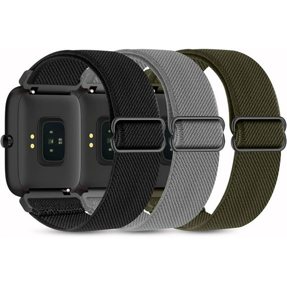 PHYSUN-3 Pack Stretchy Nylon Band Compatible with SKG Smart Watch Bands ...