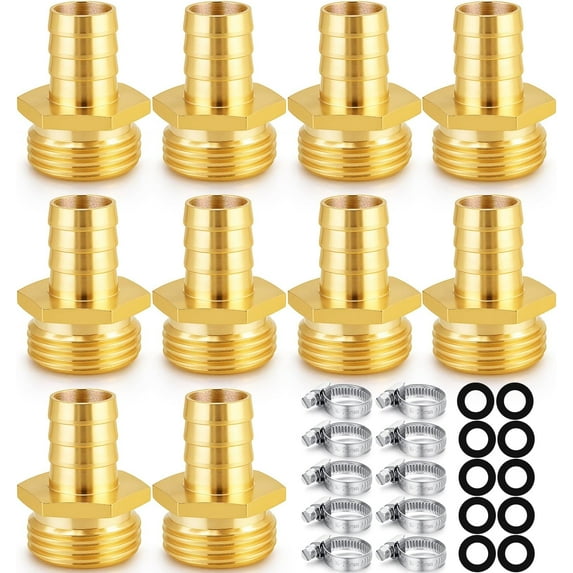 PHYSUN-5/8" male hose fittings | Brass GHT Thread Spigot Connector ...