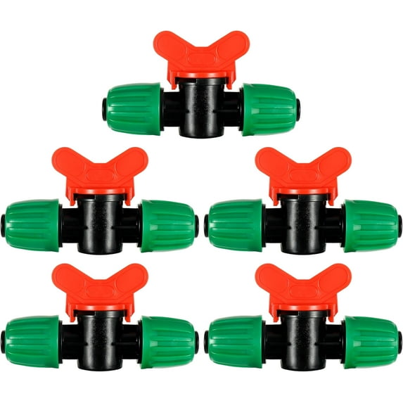 PHYSUN-5 Pcs 1/2 Inch Drip Irrigation Switch Valve 1/2" Drip Irrigation ...