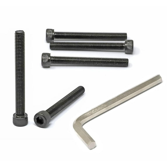 PHYSUN-5 Pcs M10 x 90mm Thread Pitch 1.5 mm Alloy Steel 12.9 Grade Hex ...