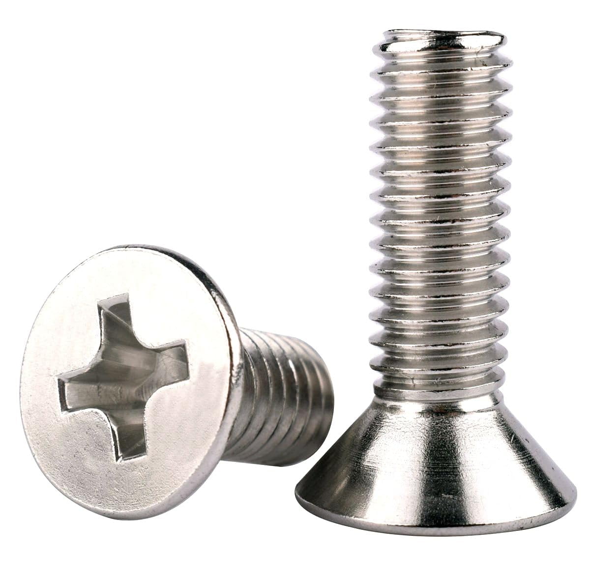 PHYSUN-50Pcs #10-24 x 1-1/4" UNC Phillips Flat Countersunk Head Machine ...