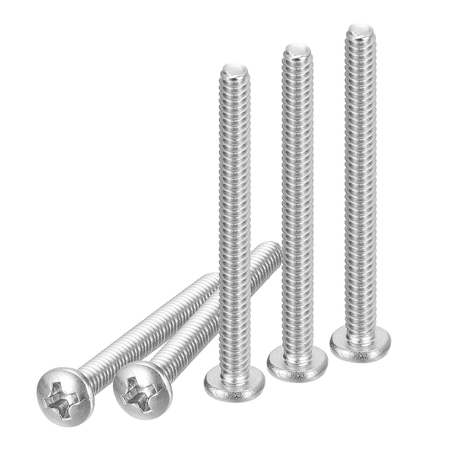 PHYSUN-#6-32x2 Pan Head Machine Screws, 50Pcs 304 Stainless Steel ...