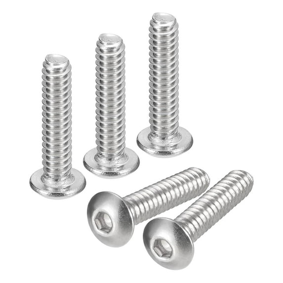 PHYSUN-#6-32x5/8 Button Head Socket Cap Screws, 100pcs 304 Stainless ...