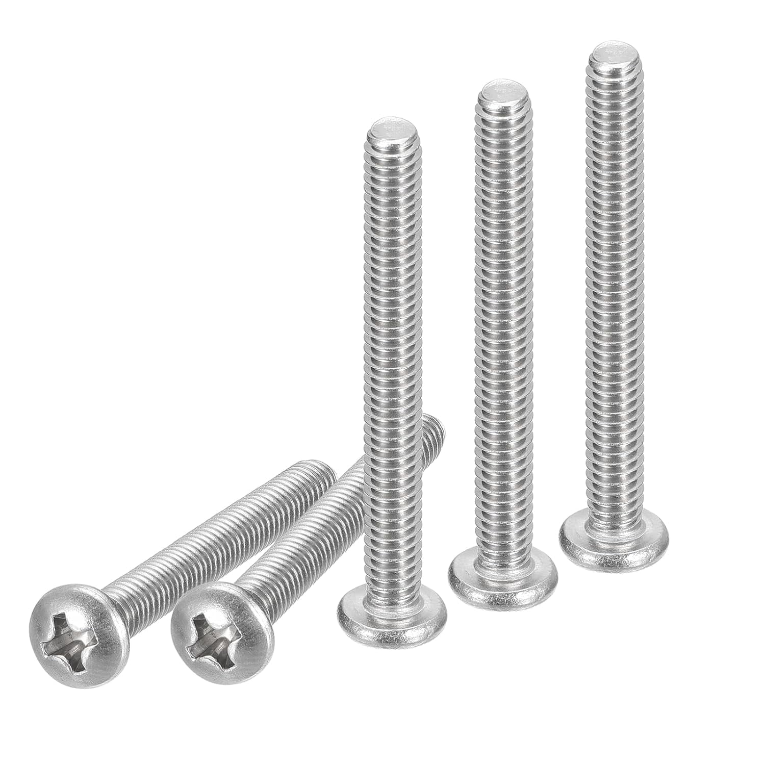 PHYSUN-#8-32x2-1/4 Pan Head Machine Screws, 25Pcs 304 Stainless Steel ...