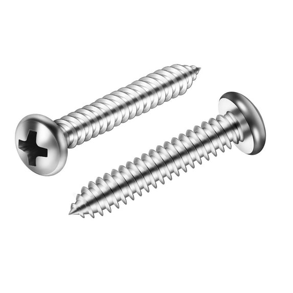 PHYSUN-#8 x 1-1/4" Pan Head Self Tapping Screw, Pan Head Sheet Metal ...