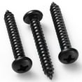 PHYSUN-#8 x 2 Inch Pan Head Wood Screws, Phillips Drive, Black Oxide ...