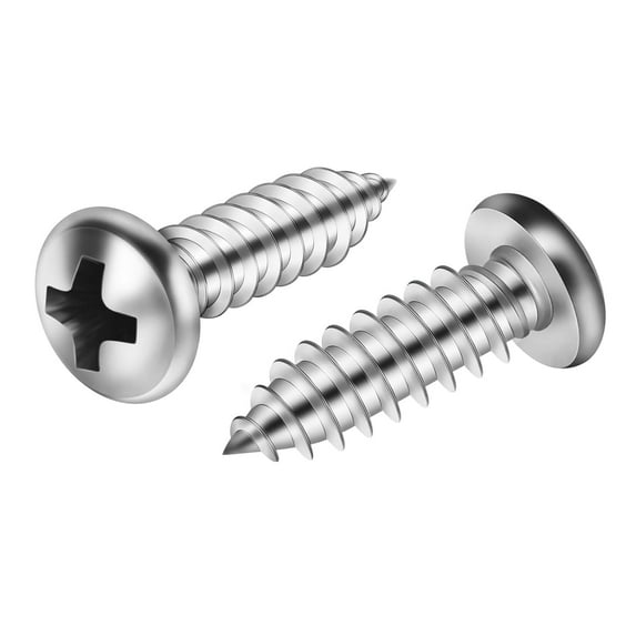 PHYSUN-#8 x 3/8" Pan Head Self Tapping Screw, Pan Head Sheet Metal ...