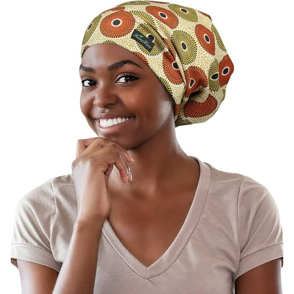 PHYSUN-Adjustable Satin Lined Sleep Cap for Dreadlocks Curly Hair Large ...