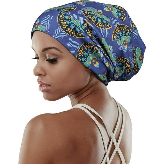 PHYSUN-Adjustable Satin Lined Sleep Cap for Dreadlocks Curly Hair Large ...