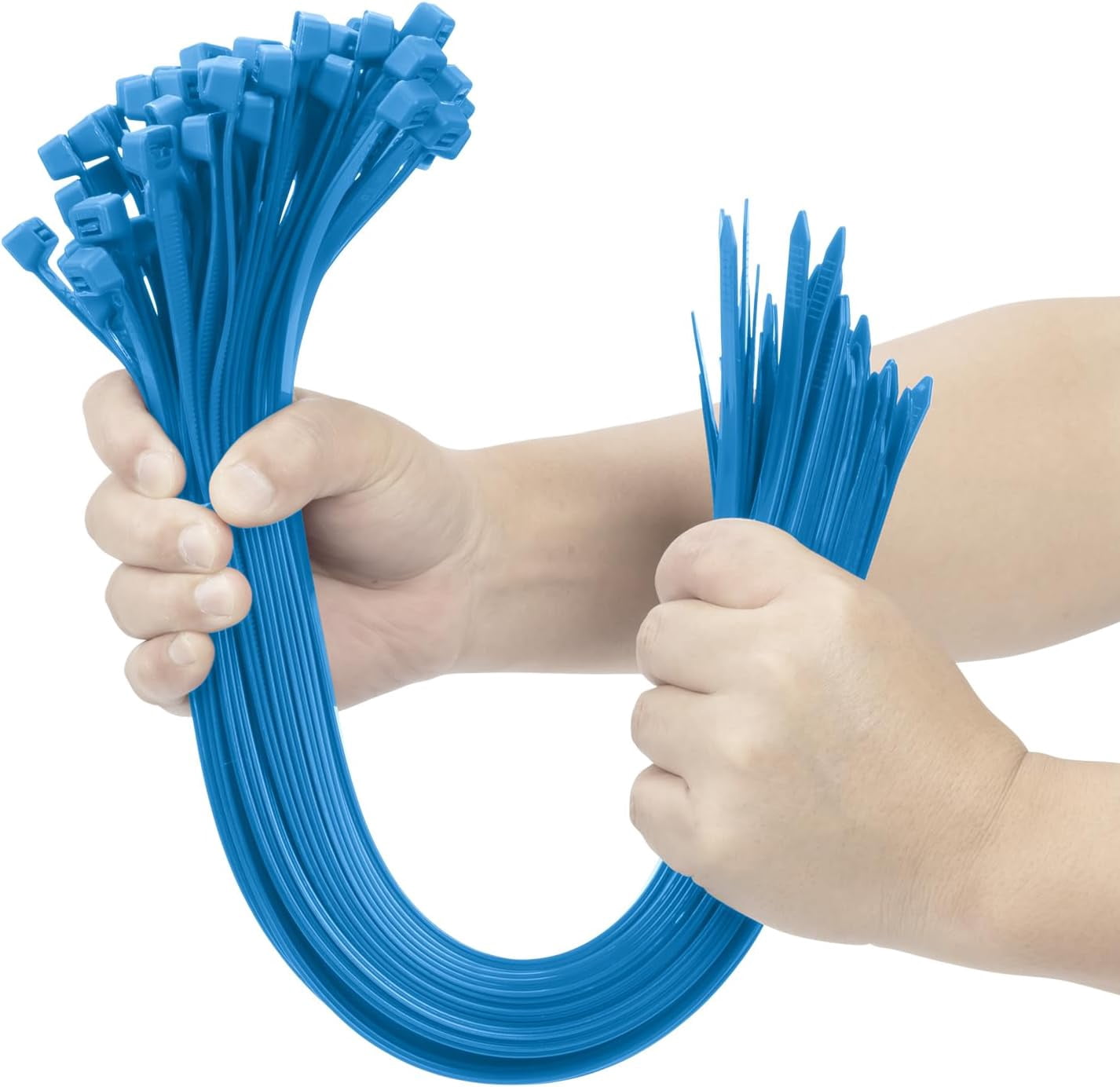 PHYSUN-Blue 24 Inch Zip Ties Heavy Duty 100 Pack, 200 LBS Ultra Strong ...