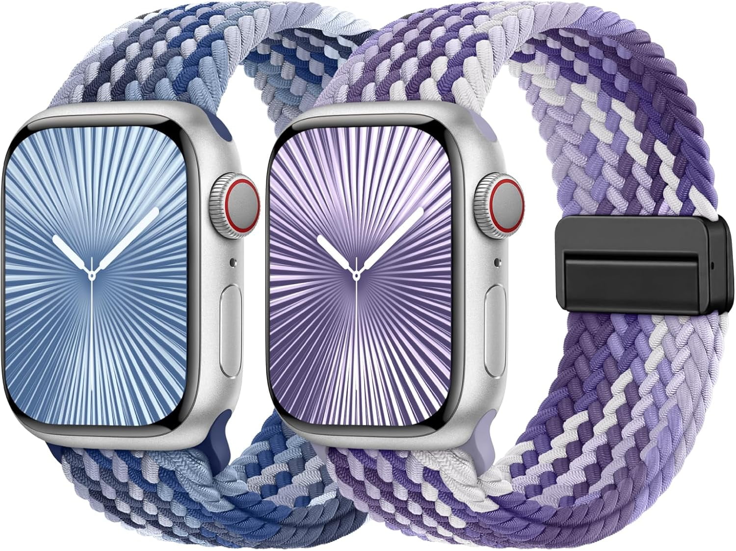 PHYSUN-Braided Stretchy Bands with Magnetic Clasp Compatible for Apple ...