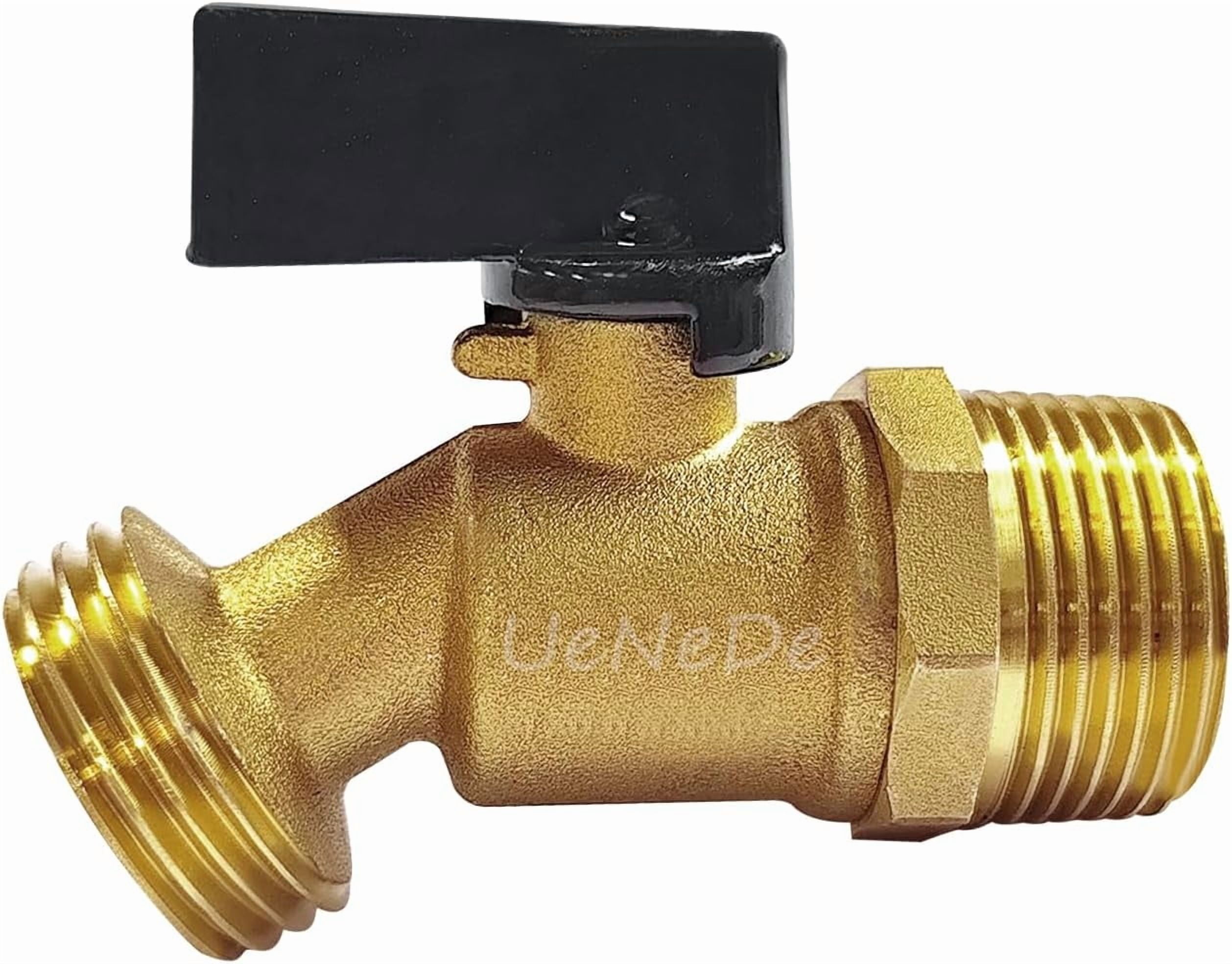 PHYSUN-Brass Garden Hose Bibb Valve, 3/4" NPT MIP Male Inlet to 3/4 ...
