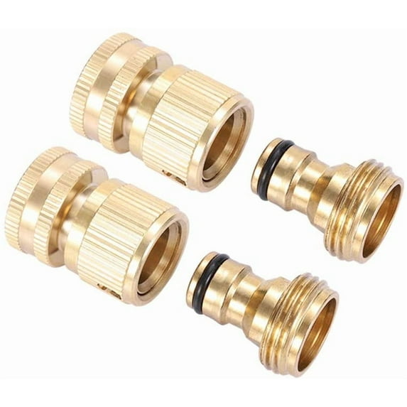 PHYSUN-Brass Garden Hose Quick Connector Kit, Quick Disconnect Hose ...