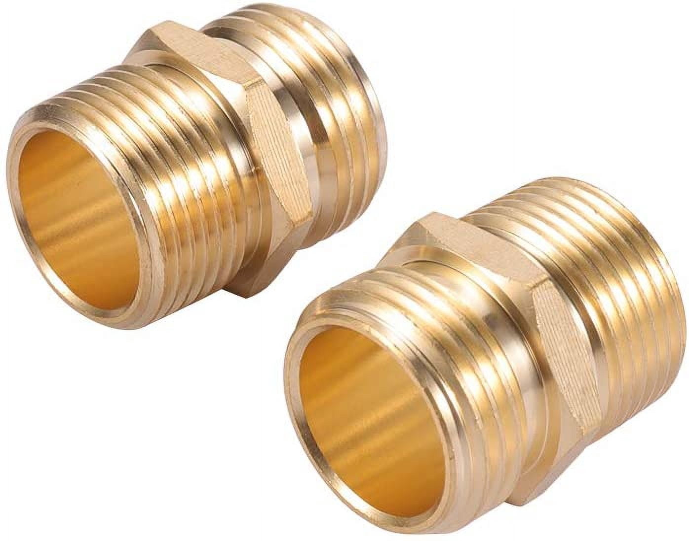 PHYSUN-Brass Pipe to Garden Hose Fitting Connect,3/4" GHT Male x 3/4 ...