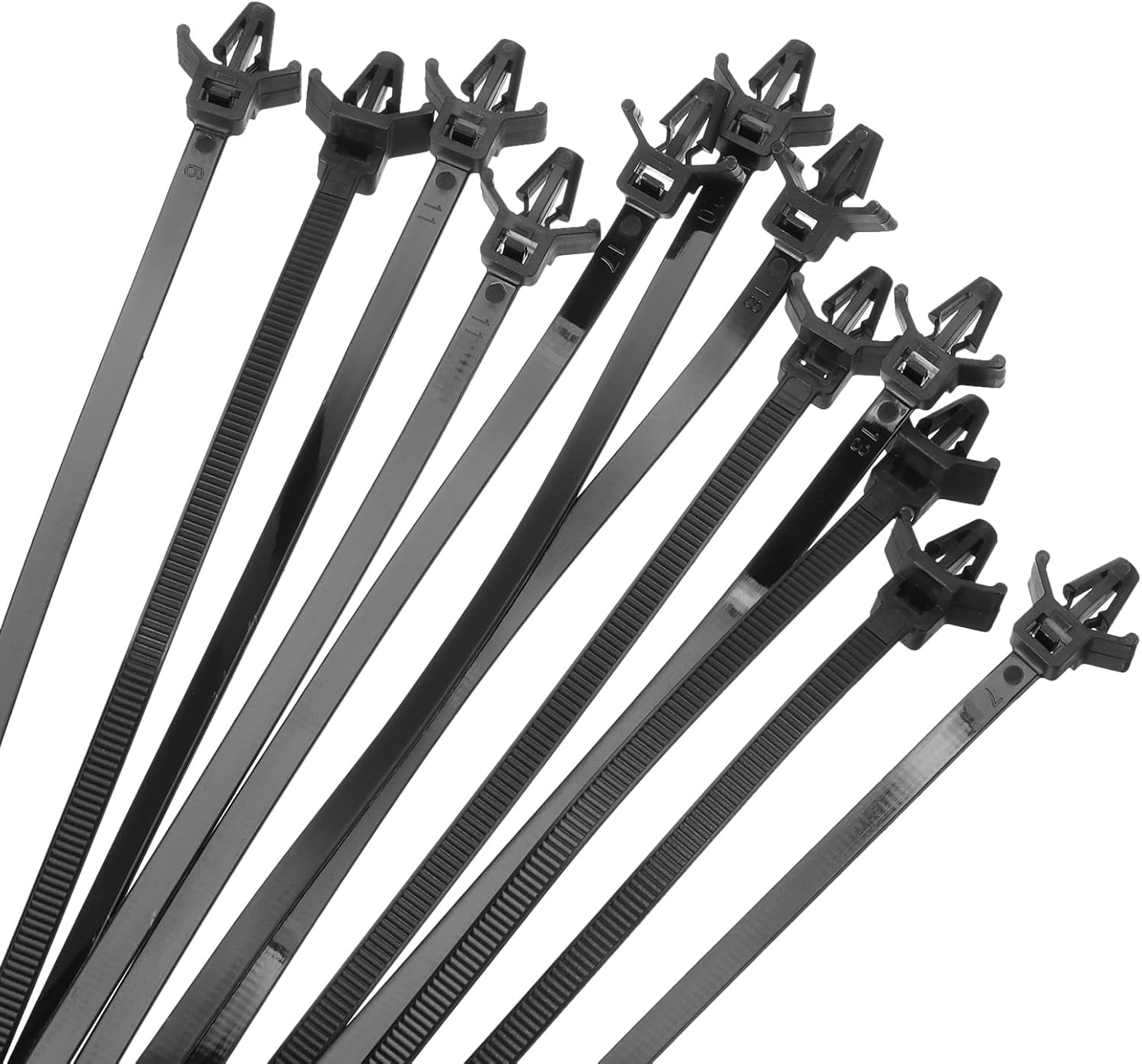 PHYSUN-Cable Zip Ties 5/32 Inch, 250 Pcs 8 Inch Aircraft Head Self ...