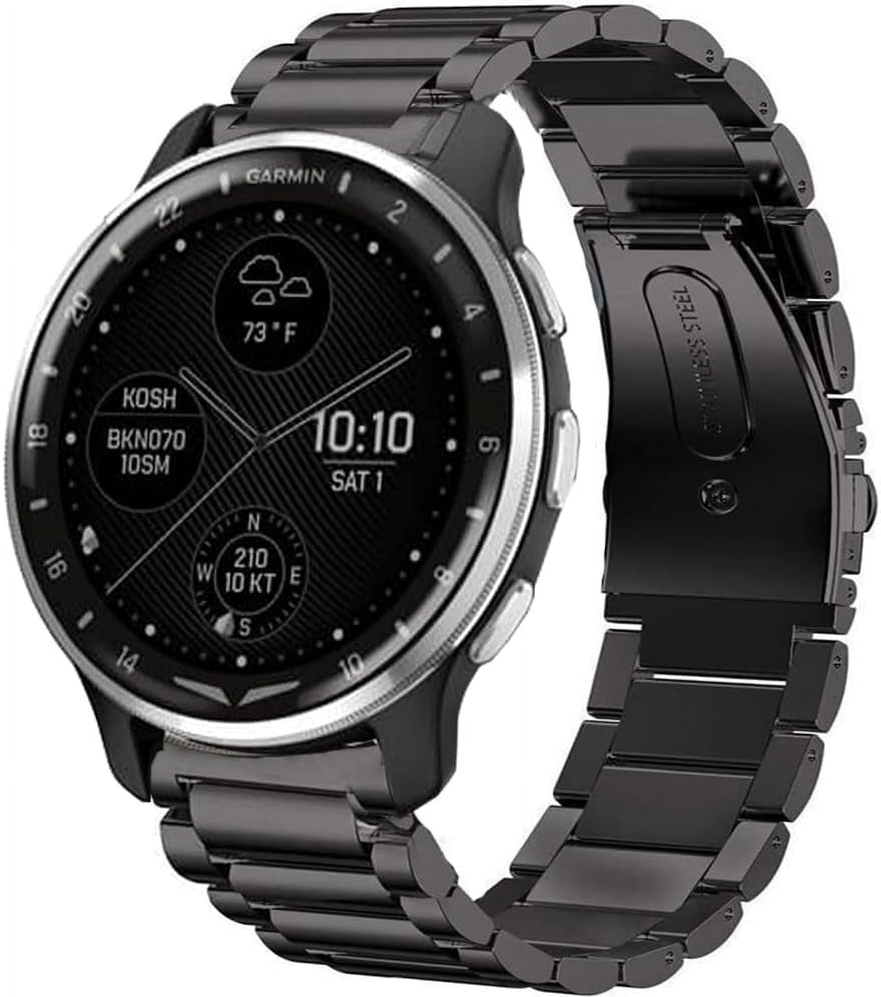 PHYSUN-Compatible Garmin D2 Air Band, Quick Release Stainless Steel ...