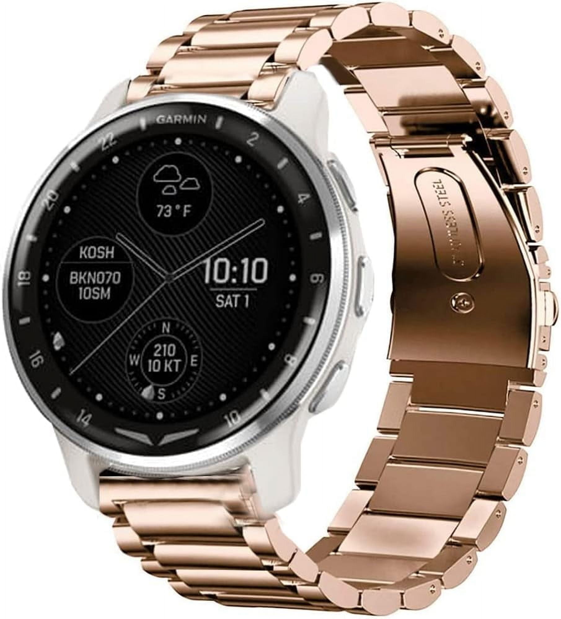 PHYSUN-Compatible Garmin D2 Air Band, Quick Release Stainless Steel ...