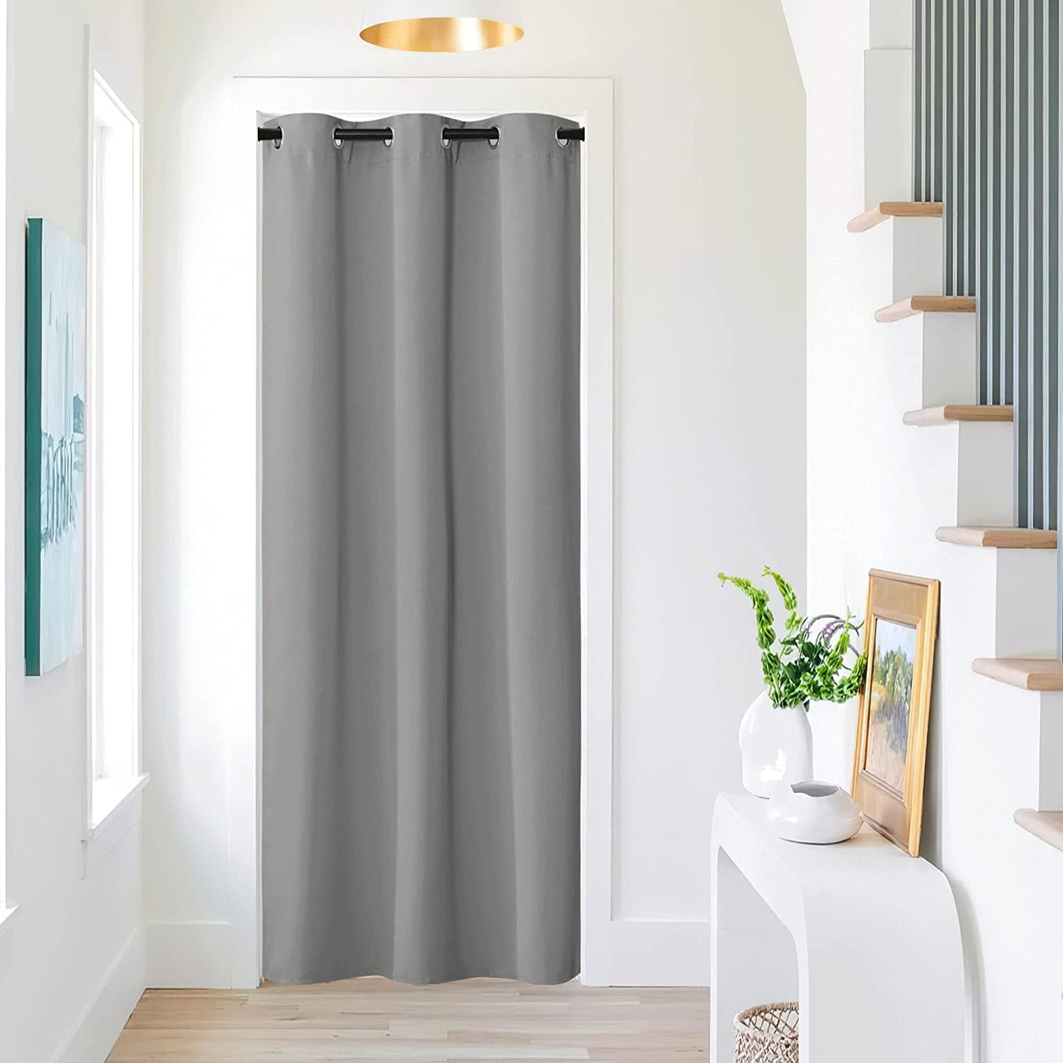 PHYSUN-Doorway Curtain Panel Sliding Hanging Room Divider Solid ...