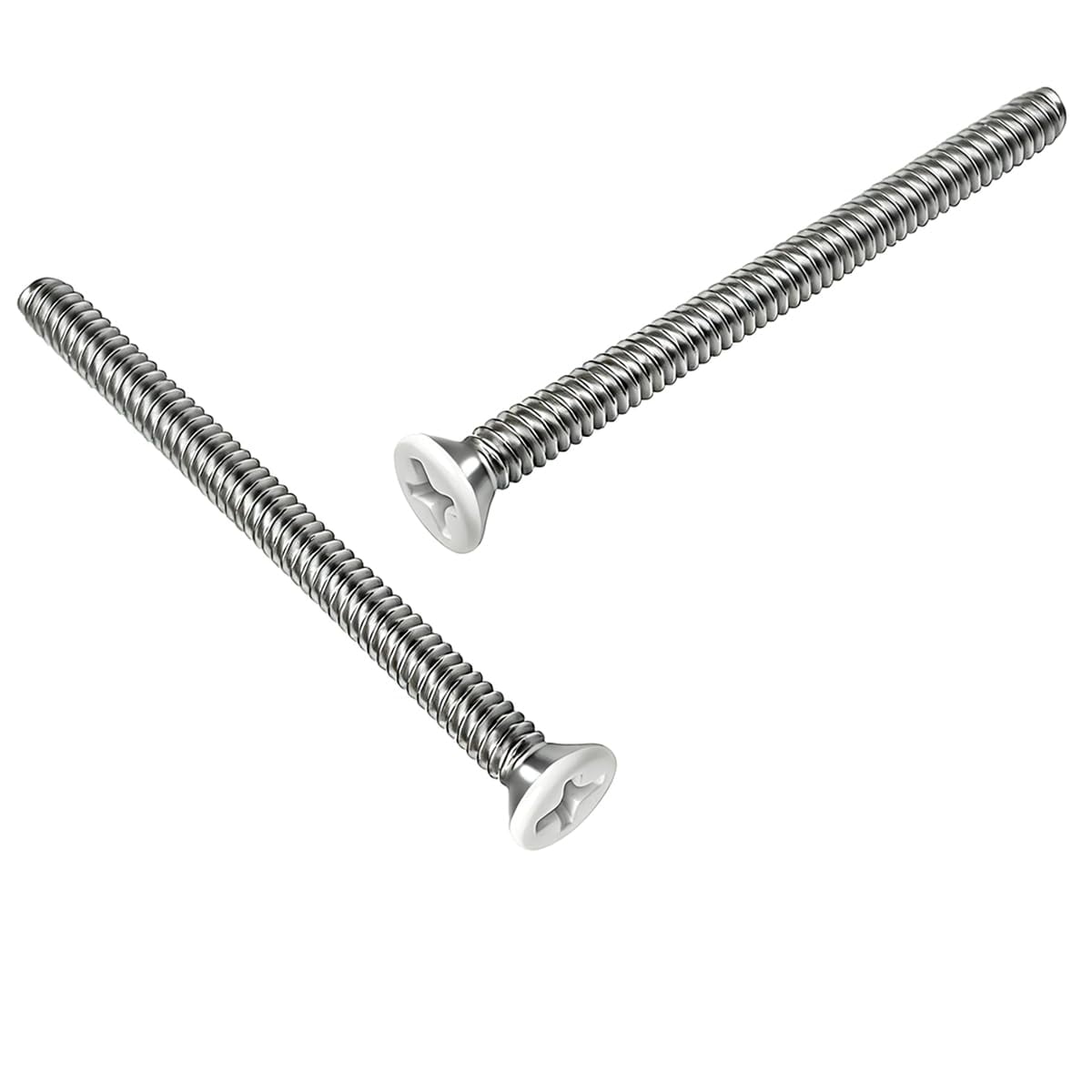 PHYSUN-Extra Long Outlet Screws 40pcs 6-32 x 1-7/8 Inch White Painted ...