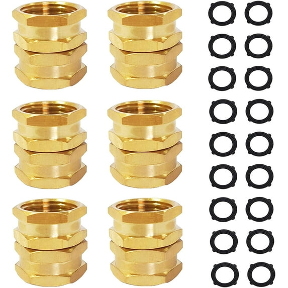 PHYSUN-Garden Hose Fittings Connectors Adapter Solid Brass Repair ...