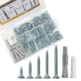 PHYSUN-High Hardness Wood Screws Assortment Kit and Plastic Wall ...