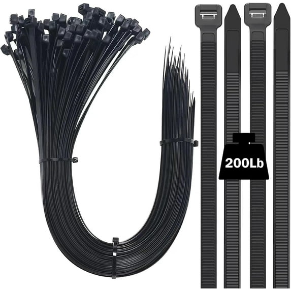 PHYSUN-Large Zip Ties Heavy Duty 23 inch Cable Ties 100 Pack Black ...