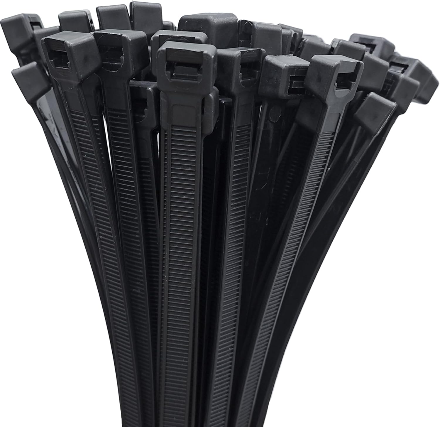 PHYSUN-Large Zip Ties Heavy Duty Outdoor 24 inch 100 Pack, Black Long ...