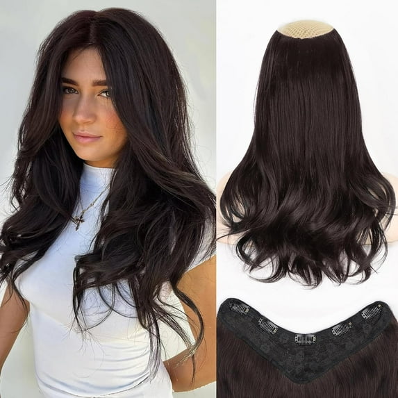 PHYSUN-Long Wavy Layered Hair Extensions for Women, Clip in Hair ...