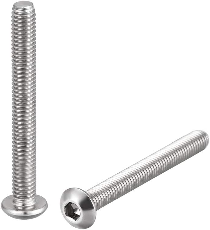 PHYSUN-M3x25mm Machine Screws Hex Socket Round Head Screw 304 Stainless ...